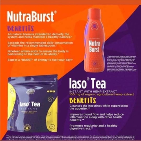 TLC | Other | Nutra Burst 3 Day Supply And 25 Day Supply Of Tea | Poshmark